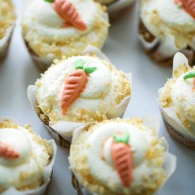 Wortel cupcakes - Kookmutsjes