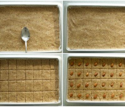 Amandelkoek in honing - Kookmutsjes