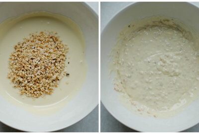 Witte chocolade-amandelkoek - Kookmutsjes