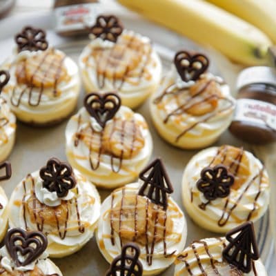 Mini banoffee cheesecakes | Kookmutsjes
