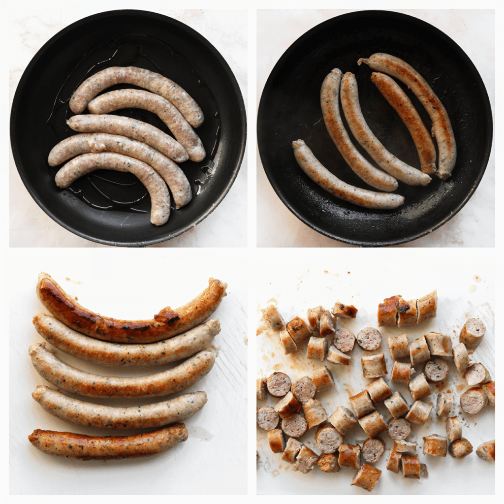 Linguine met merguez in tomatensaus | Kookmutsjes