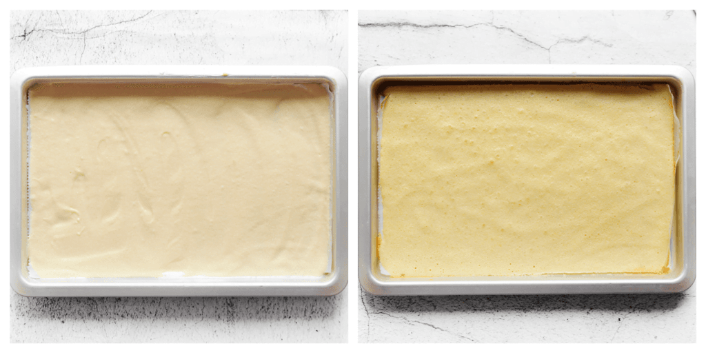 Gele room cake met chocoladedruppels | Kookmutsjes